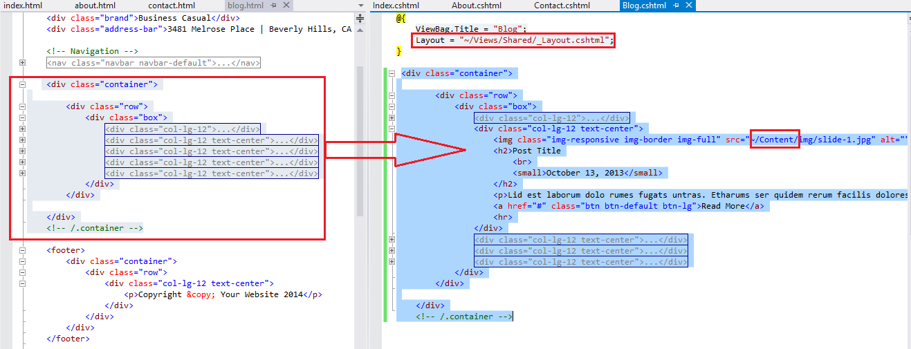 Aspnet Mvc Application With Custom Bootstrap Theme Vs 2012 Vs 2013 And Vs 2015 Codeproject