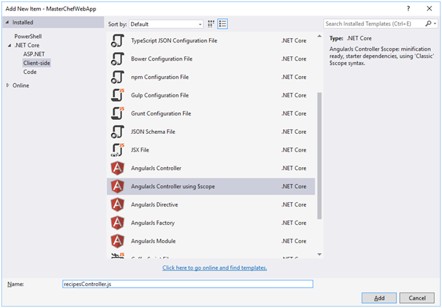 Master Chef Part 1 Aspnet Core Mvc With Fluent Nhibernate And Angularjs Codeproject