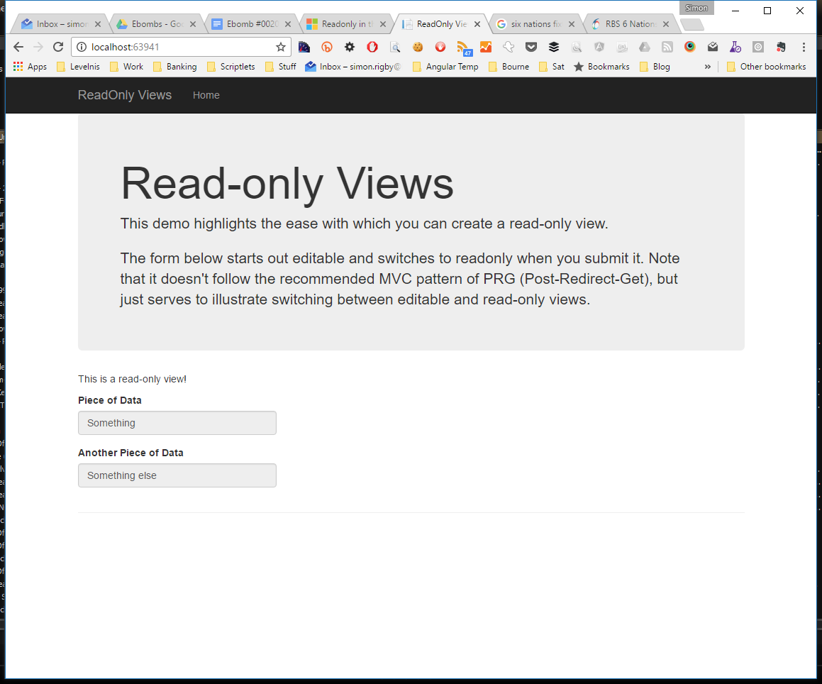 How To Make A Web Form Read Only The Easy Way Codeproject