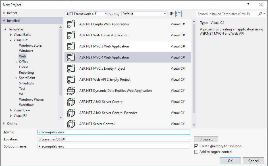Pre Compiled Razor View In Aspnet Mvc Codeproject