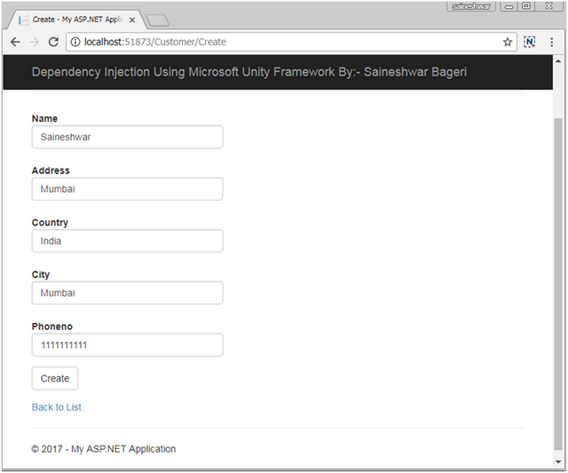 Dependency Injection Using Unity Framework With Aspnet Mvc Codeproject