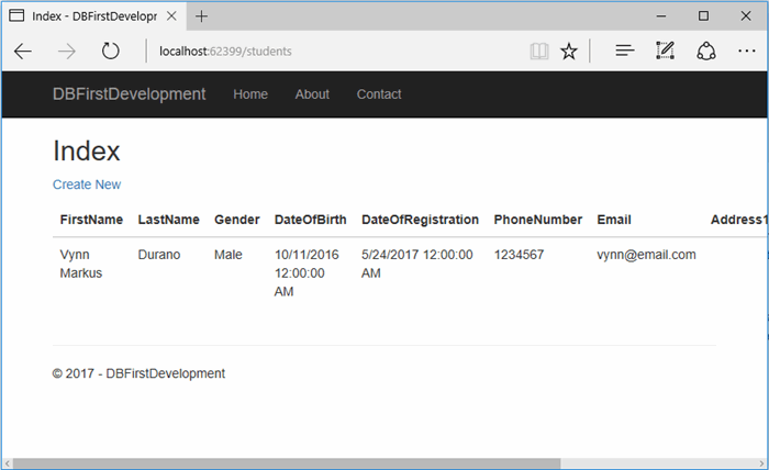 Getting Started With Entity Framework Core Database First Development Codeproject