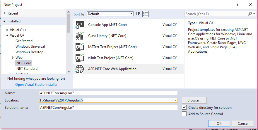 Angular 7和aspnet Core 21入门angular Asp Csdn博客