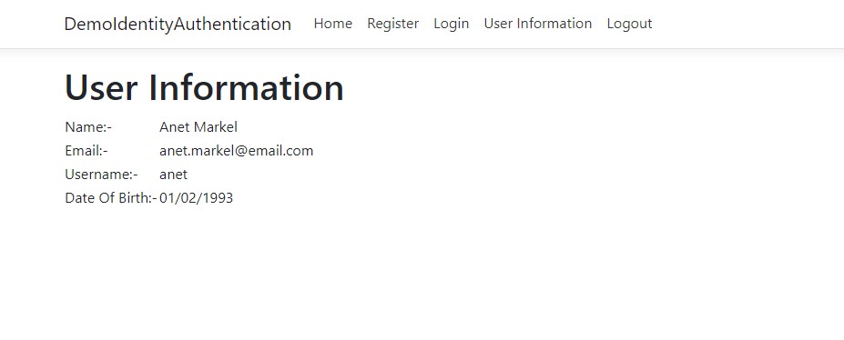 Identity Based Authentication In Net Core 30 Using In Memory Database Codeproject 