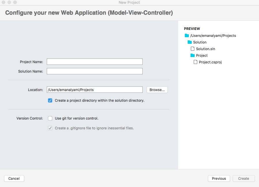 Create Mvc Core Web Application Using Vs For Mac Codeproject