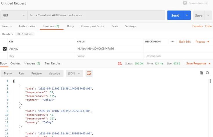 Secure Aspnet Core Web Api Using Api Key Authentication Codeproject
