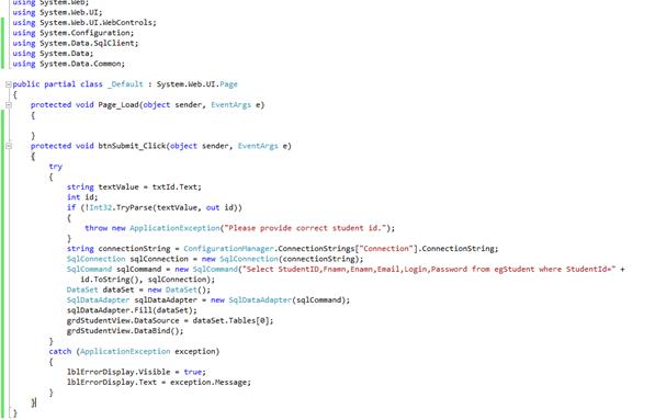 Exception Handling And Net Codeproject