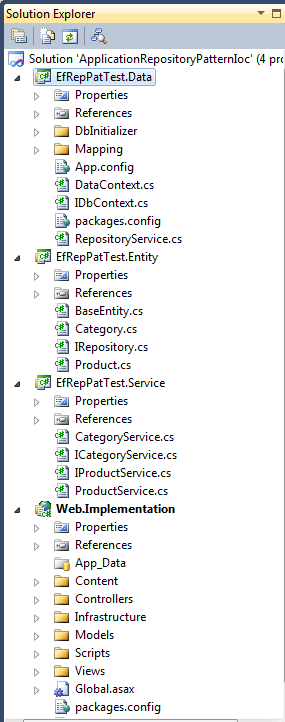 Mvc Repository Pattern With Entity Framework And Solving Dependency Injection Using Autofac