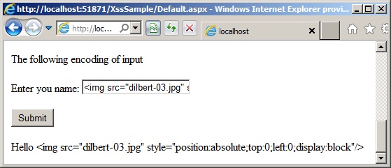 An Absolute Beginners Tutorial On Cross Site Scriptingxss Prevention In Aspnet Codeproject