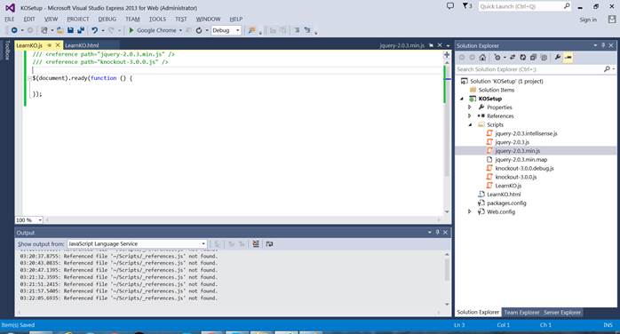 Introduction To Knockoutjs And Crud Operations In Aspnet Web Forms Using Knockoutjs Codeproject