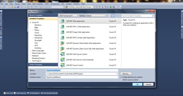 How To Export Crystal Report On Button Click In To Pdf Excel Word Html Rtf In Aspnet C
