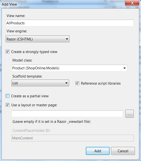 Developing Mobile Specific Views Using Jquery Mobile In Aspnet Mvc 4 Part 1 Codeproject