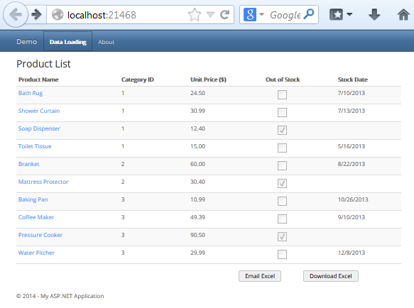 Dynamically Creating Excel File From A Generic List For Email Attachment And Data Downloading