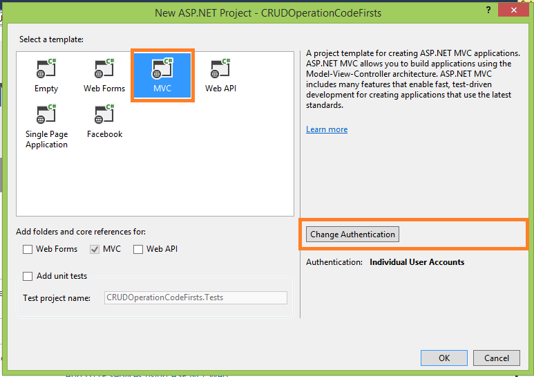 Crud Operation With Entity Framework 6 Code First Approach In Mvc 5 Codeproject