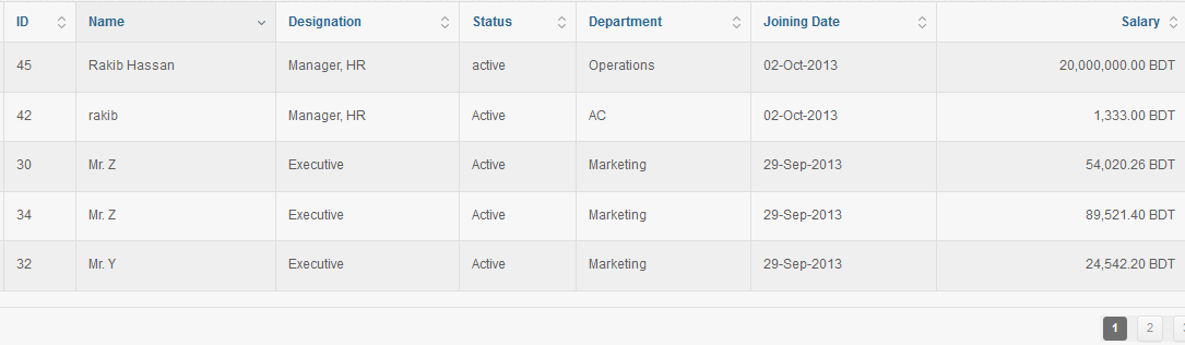 Webgrid Header Alignment And Sorting Icon Codeproject