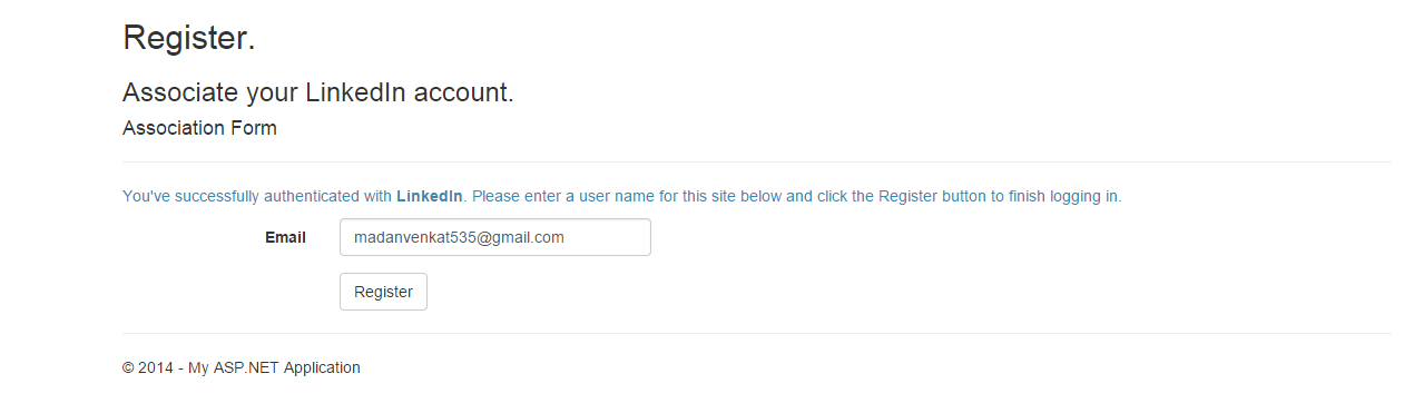 Linkedin Authentication In Aspnet Mvc Codeproject