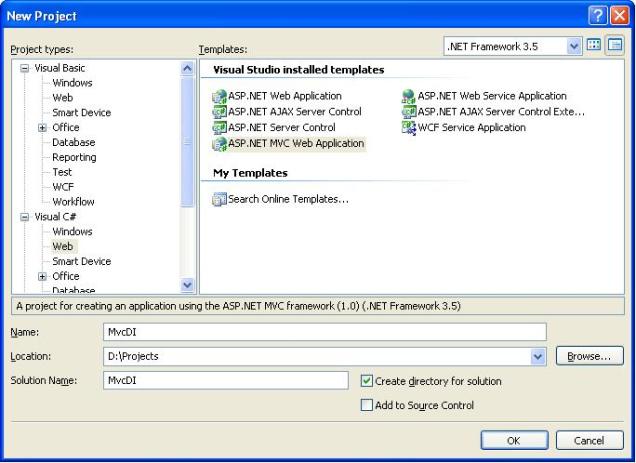 Mvc Based Aspnet Application With Dependency Injection Codeproject