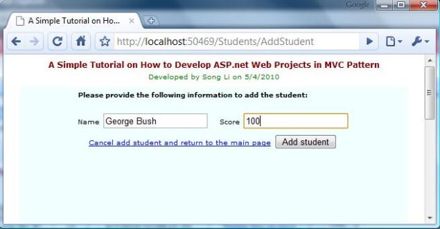 A Simple Tutorial On Developing Aspnet Applications In Mvc Pattern Codeproject