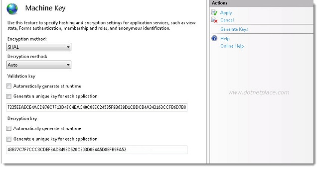 How To Generate Machine Key In Iis7 Codeproject