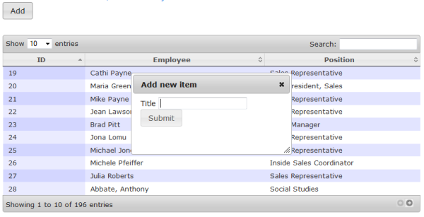 Refreshing Content Of The Table Using Ajax In Aspnet Mvc Jquery Datatables And Aspnet Mvc