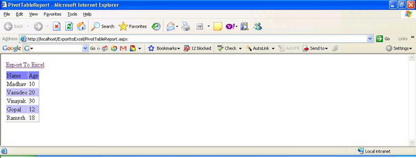 Creating Pivot Tables And Charts Using Activex Codeproject