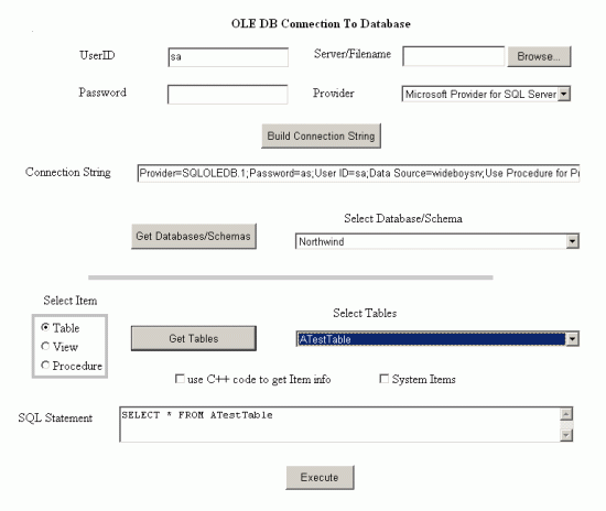 Dynamically Access A Database Through A Web Application Codeproject