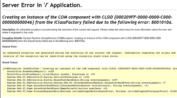 Ms Word Automation From Aspnet And Publishing Codeproject