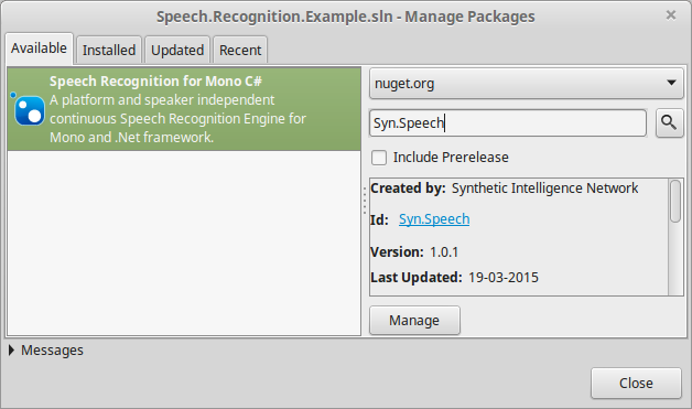 Speech Recognition In Mono And Net C Using An Open Source Asr Framework Codeproject