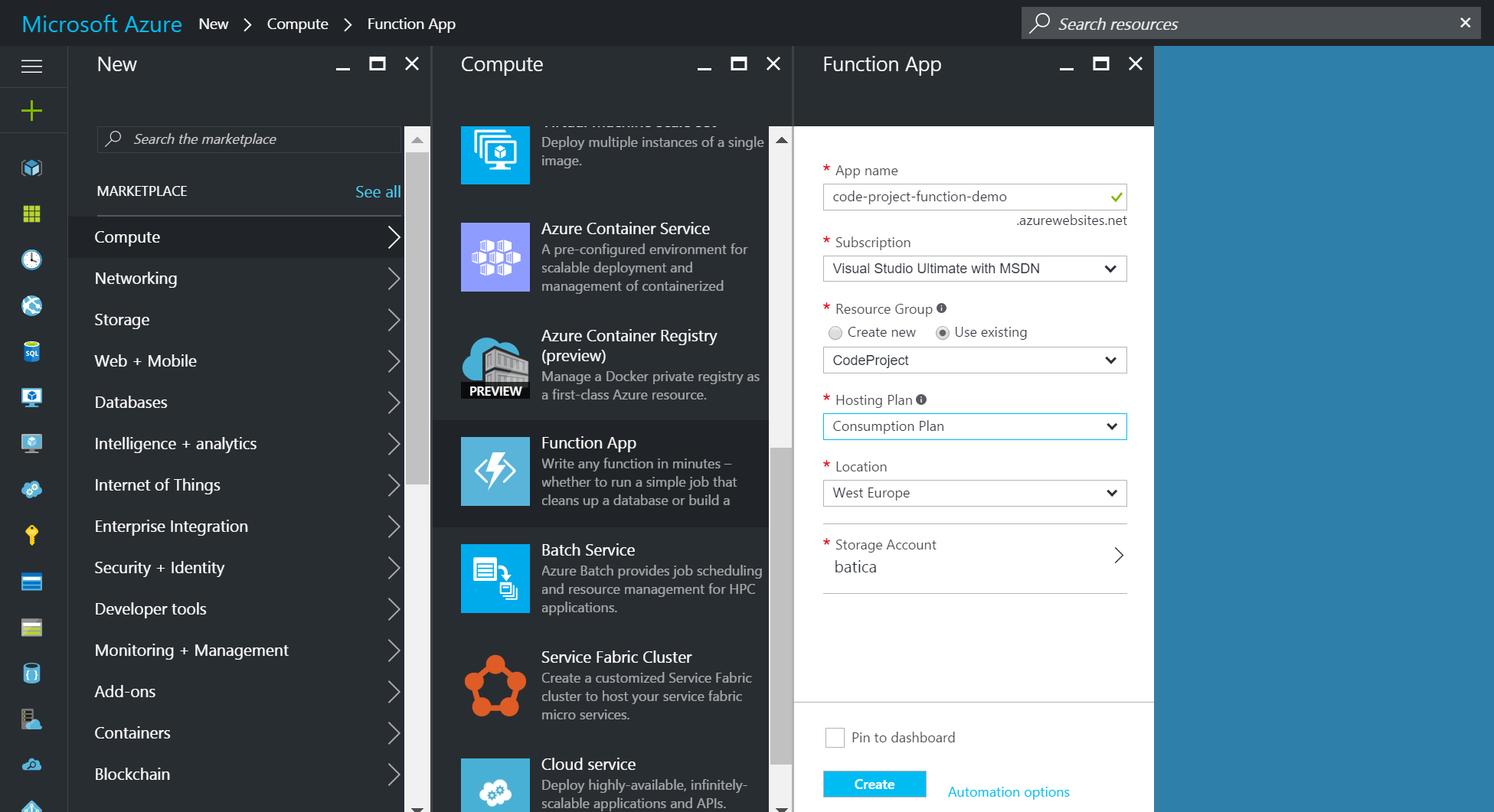 Sending Events From Azure Event Hub To Azure Sql Database Using Azure Functions Codeproject