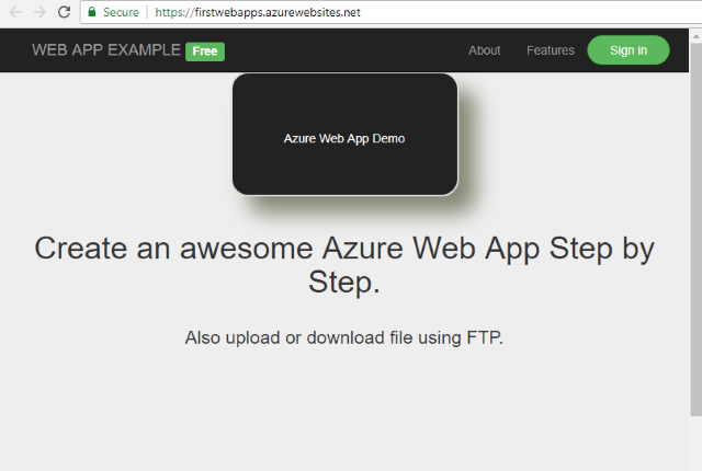 Azure Web App Create Connect And Deploy Using Ftp Codeproject