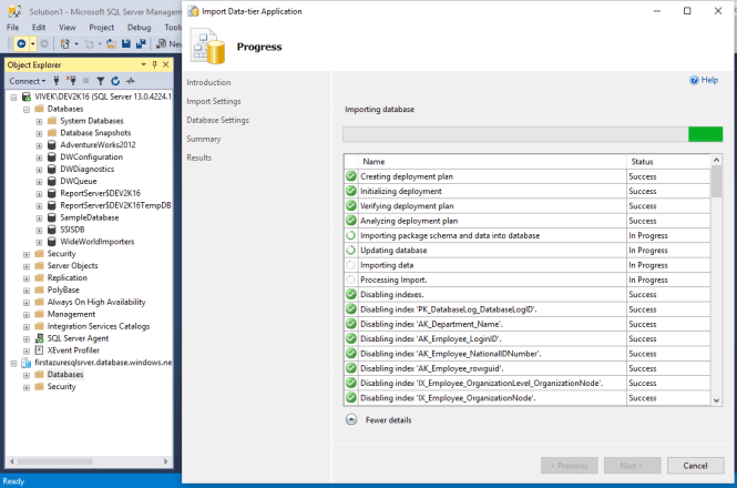 How To Migrate Sql Database To Azure Sql Database Using Ssms Exportimport Codeproject 3570