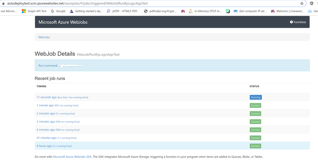 Schedule Azure Webjobs Using Azure Logic Apps Codeproject