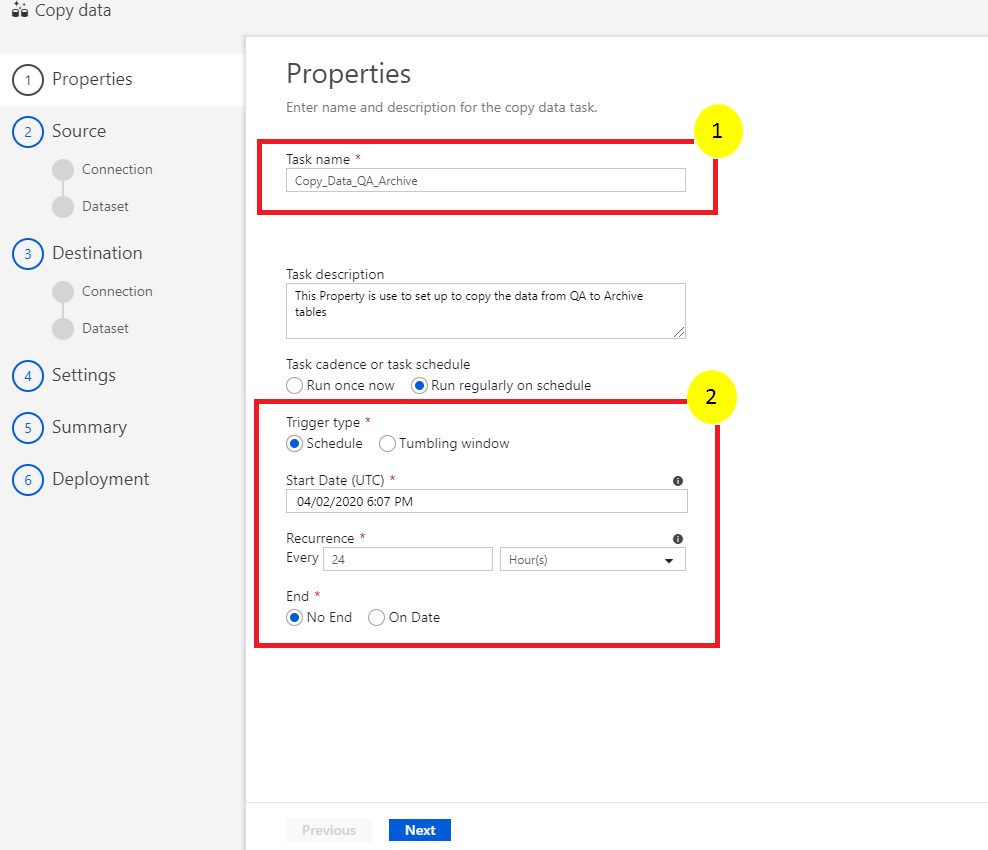 Azure Data Factory Copy With Stored Procedure Data From One Database To Another On Azure Sql