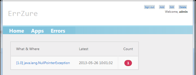 ErrZure - Self-managed error catcher- CodeProject ErrZure - Self-managed error catcher- CodeProject