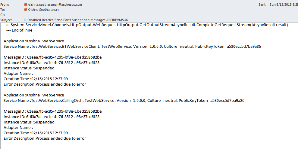 Monitor Biztalk Portssuspended Messages And Send Emails Using Powershell Script Codeproject