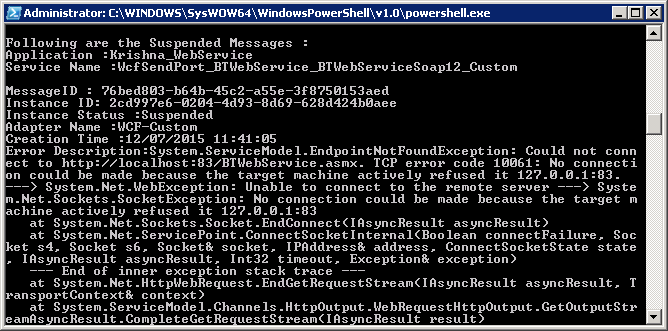 Monitor Biztalk Portssuspended Messages And Send Emails Using Powershell Script Codeproject