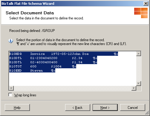 Creating Flat File Schemas Using The Biztalk Server 2006 Flat File Schema Wizard Codeproject