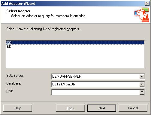 Using A Sql Adapter In Biztalk Server 2004 Codeproject