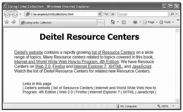 Chapter 10 Document Object Model Dom Objects And Collections Codeproject 7167