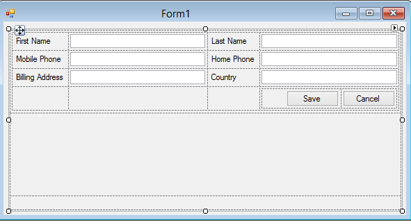 Designing The Layout Of Windows Forms Using A Tablelayoutpanel With Auto Expand Panels Codeproject
