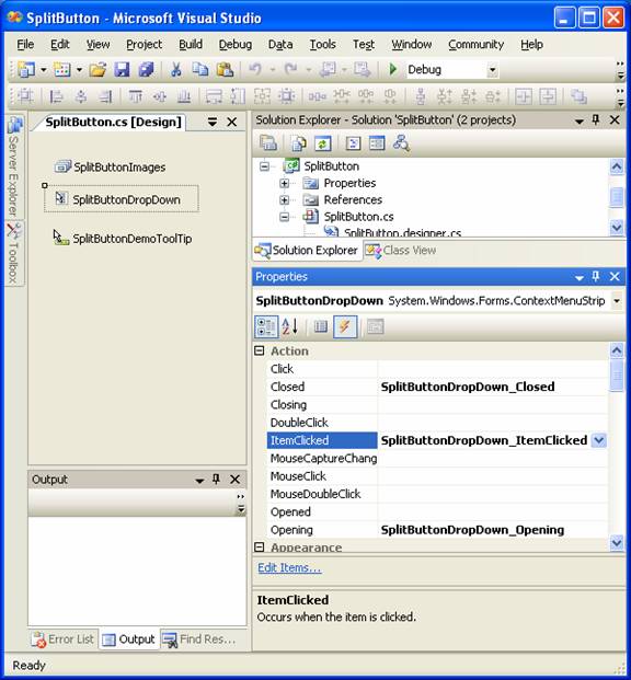 Splitbutton A Net Winform Control Part 1 Codeproject