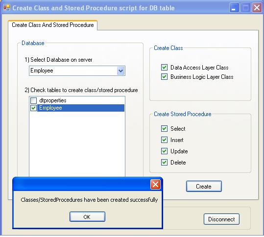 Create A Business Logic Layer Data Access Layer Classes And Stored Procedure Scripts From A