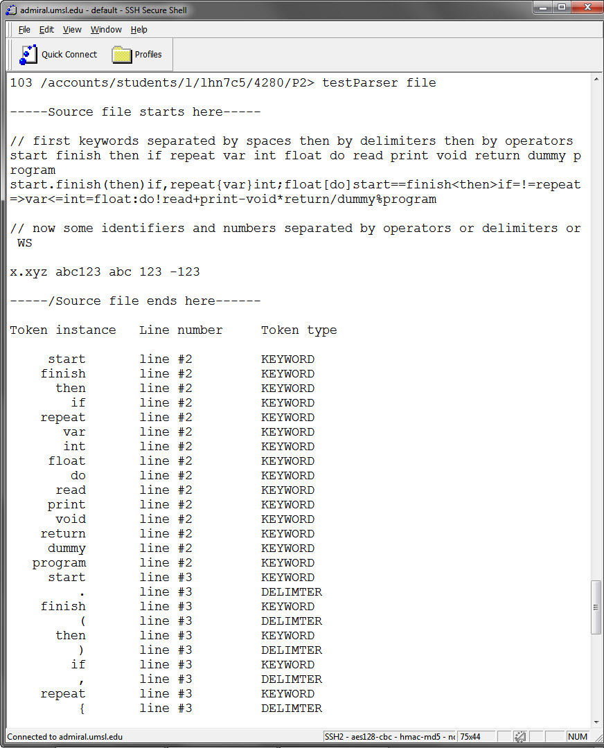 Syntax Analysis An Example Codeproject
