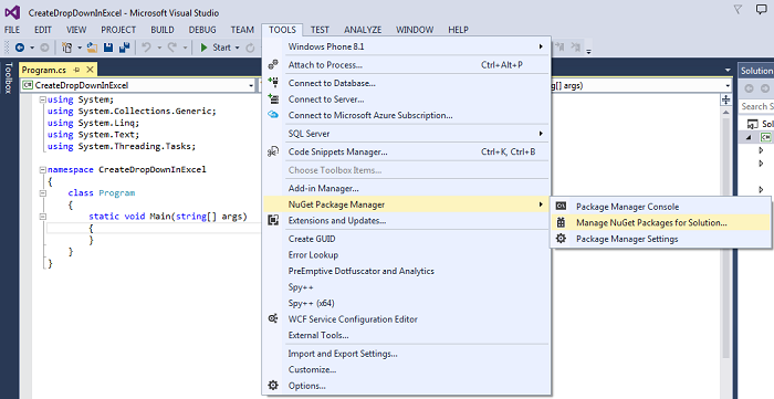 Creating Excelsheet With Pre Populated Dropdown List Using C And Openxml Codeproject