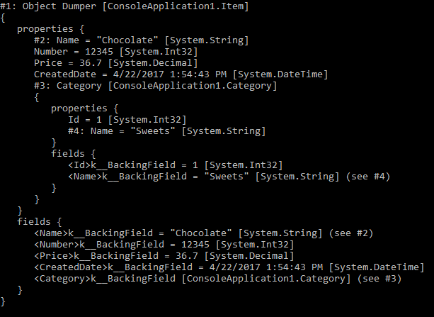 How To Dump Object For Debugging Purposes In C Codeproject