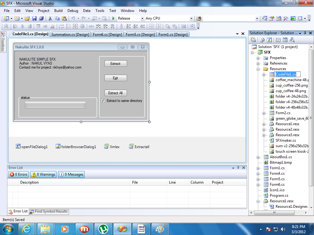 Flexible Self Extracting Application In C Projectsfx Codeproject