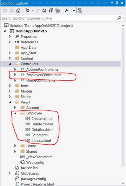 Crud Operations Easy With New Scaffolding Feature Of Mvc 5 Using Vs2013 Codeproject