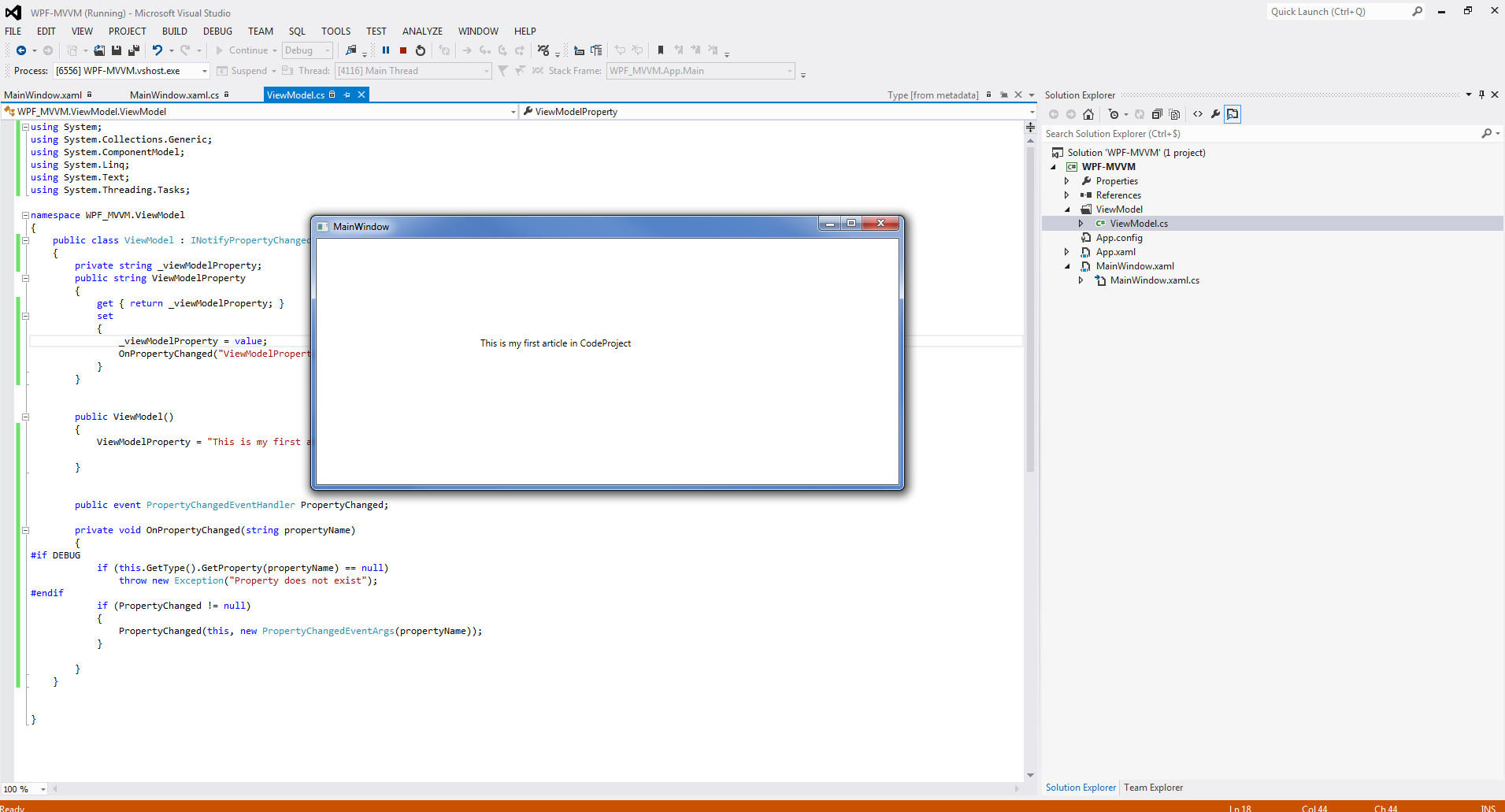 Wpf And Mvvm Pattern Codeproject