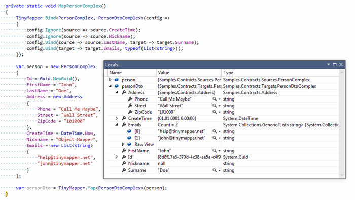 Tinymapper Yet Another Object To Object Mapper For Net Codeproject