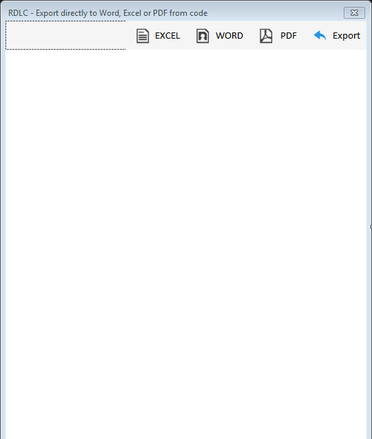 Rdlc Export Directly To Word Excel Or Pdf From Code Codeproject
